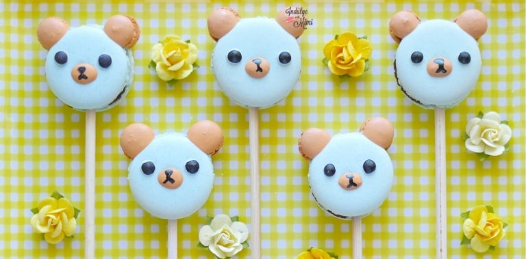 Cute Panda Bear Macarons with Template - Indulge With Mimi