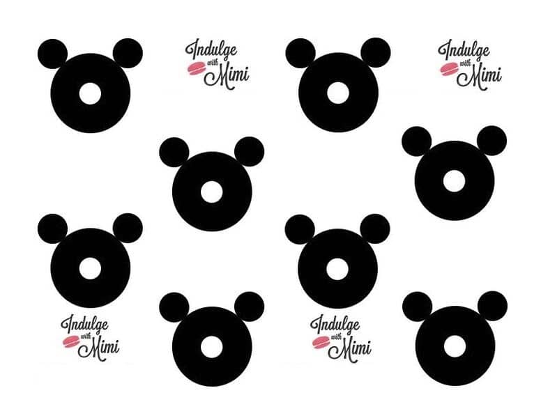Bear macaron template