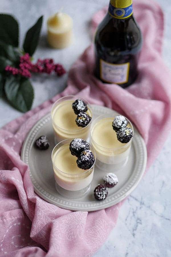 New Years Sparkling Wine Panna Cotta - 2 in 1 Drink and Dessert ...