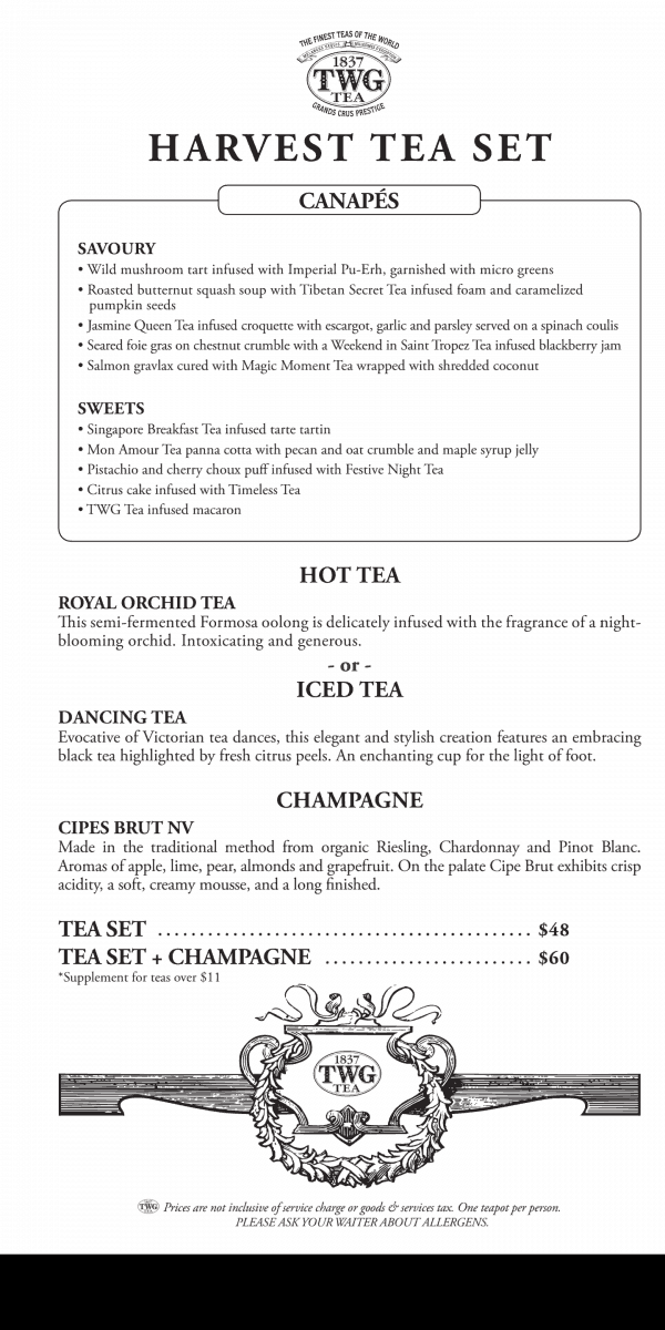 The New Harvest Afternoon Tea Set at TWG Tea in Vancouver - Indulge ...