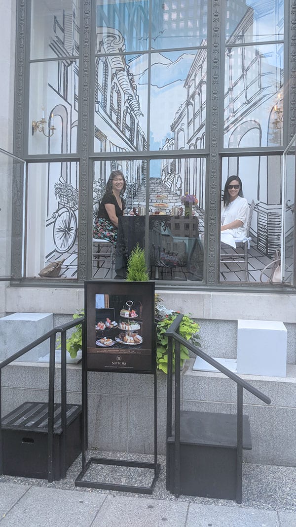 Afternoon Tea in Fairmont Vancouver's Display Window - Indulge With Mimi
