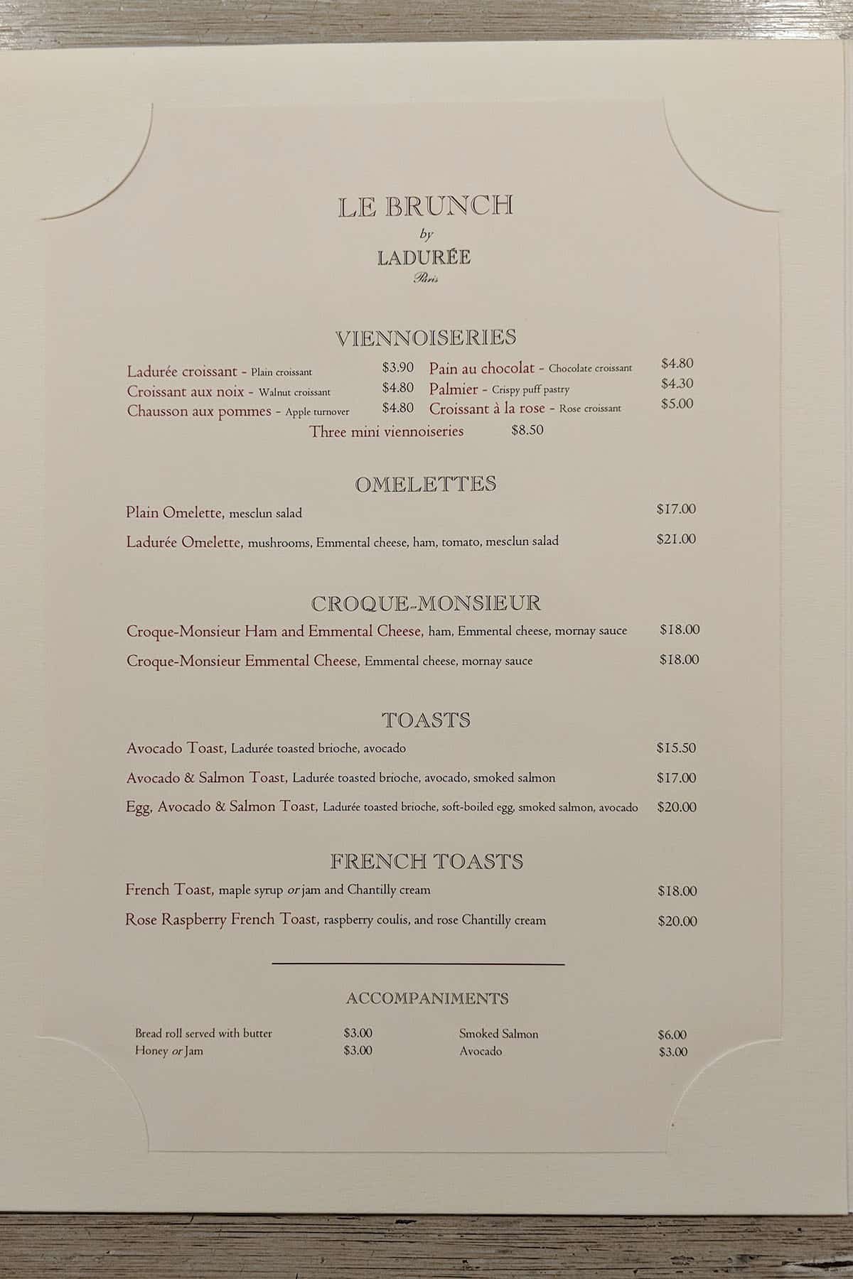 Laduree Canada's New Brunch Menu - Indulge With Mimi