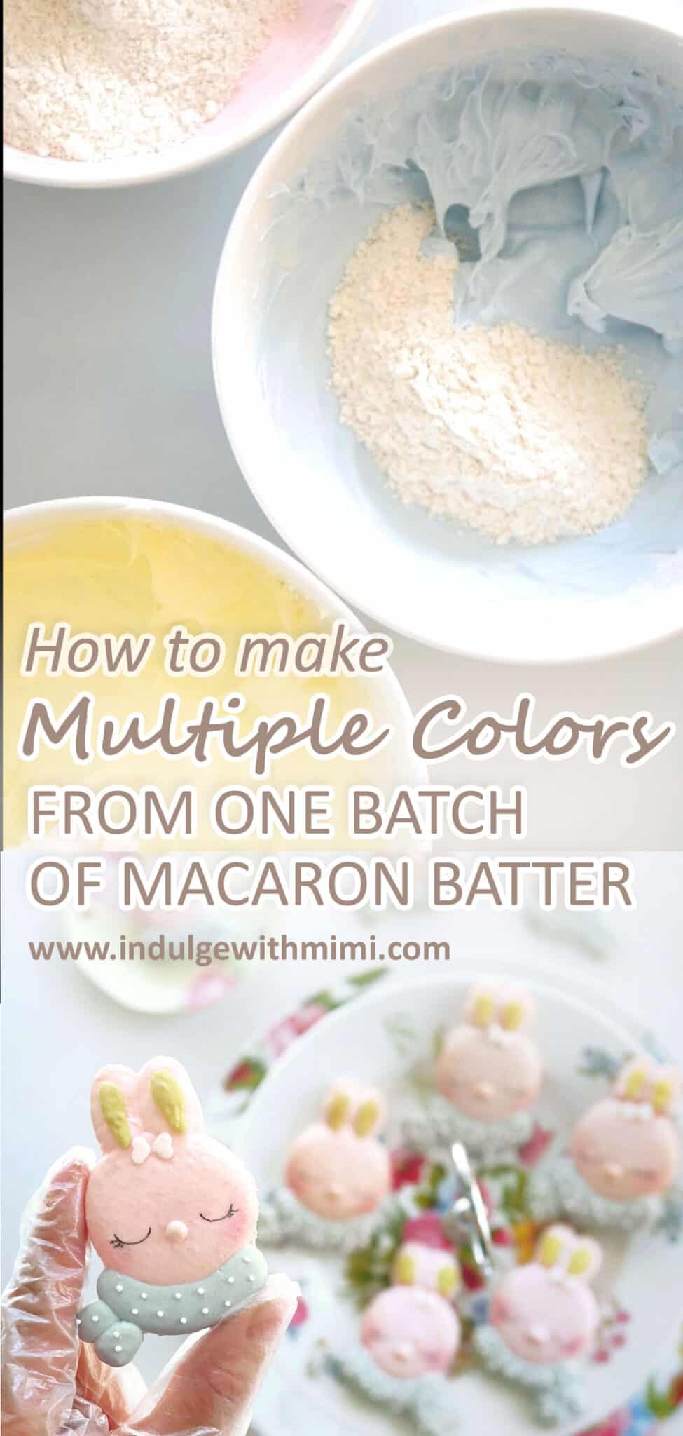 How to Make Multiple Colors from One Batch of Macaron Batter - Indulge ...