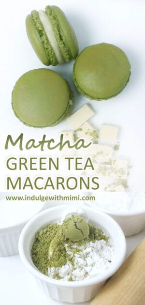 "Matcha" Green Tea Macaron Recipe - Indulge With Mimi