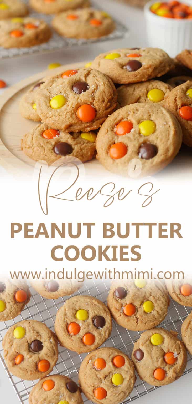 Salted Reese's Peanut Butter Cookies - Indulge With Mimi