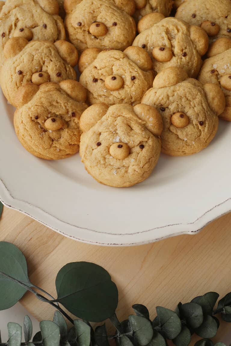 Cutest Peanut Butter Bear Cookies - Indulge With Mimi