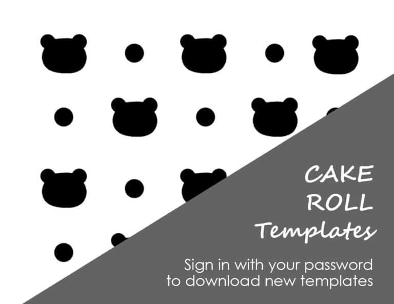 Bear Pattern Swiss Roll with Cheesecake Filling - Indulge With Mimi