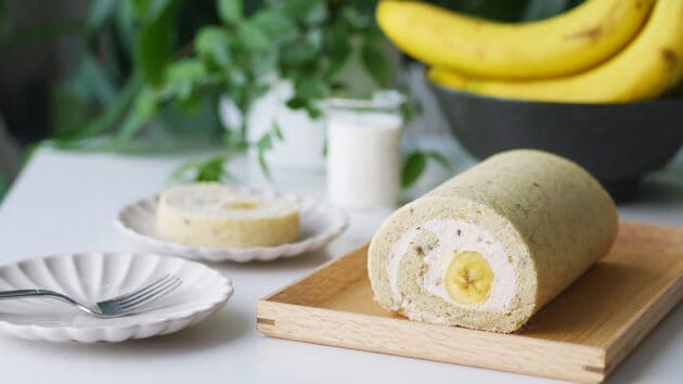 Tokyo Banana Cake Roll with Fresh Cream - Indulge With Mimi