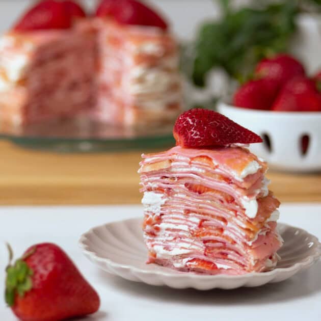 30-Layer Rainbow Mille Crepe Cake - Indulge With Mimi