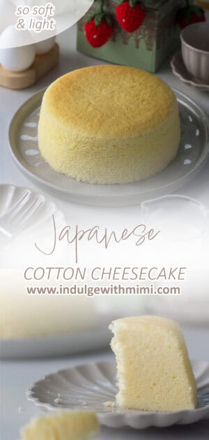 Cotton Japanese Cheesecake without Cracks - Indulge With Mimi