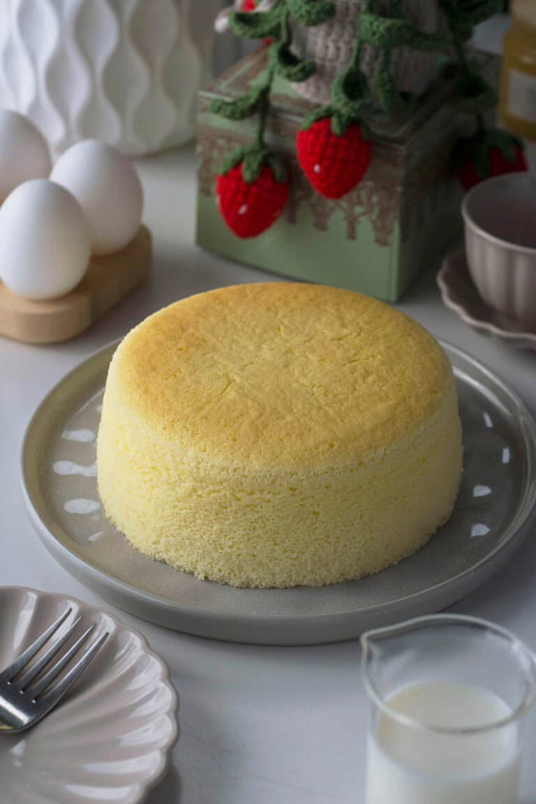 Cotton Japanese Cheesecake without Cracks - Indulge With Mimi