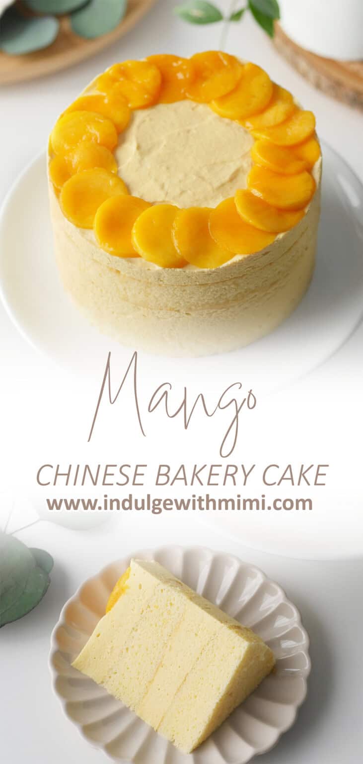 Chinese Bakery Mango Mousse Cake - Indulge With Mimi