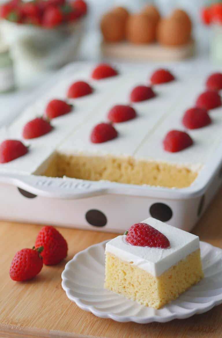 Easy Tres Leches 3 Milk Cake with Box Mix - Indulge With Mimi